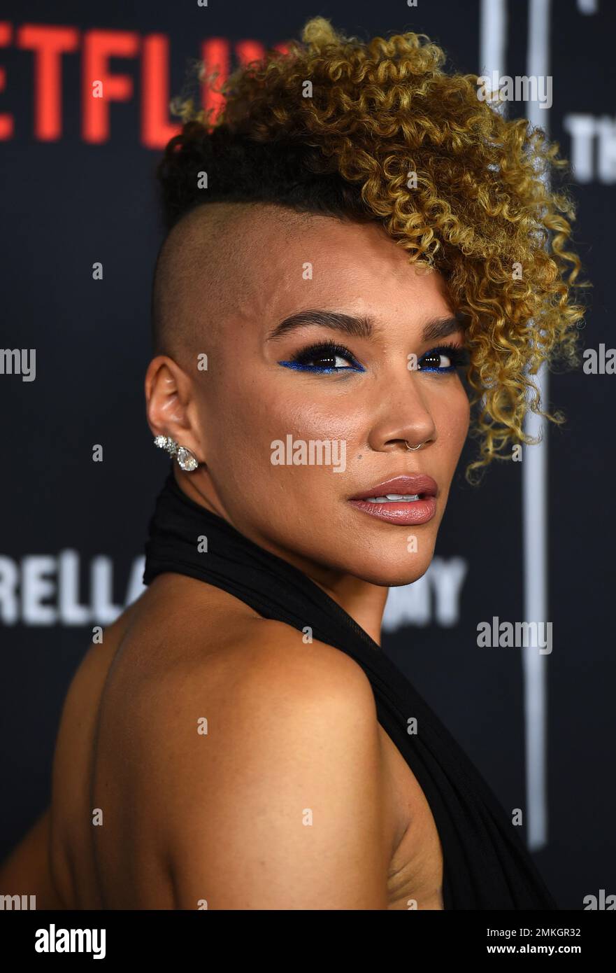 Cast member Emmy Raver-Lampman arrives at the Los Angeles premiere of ...