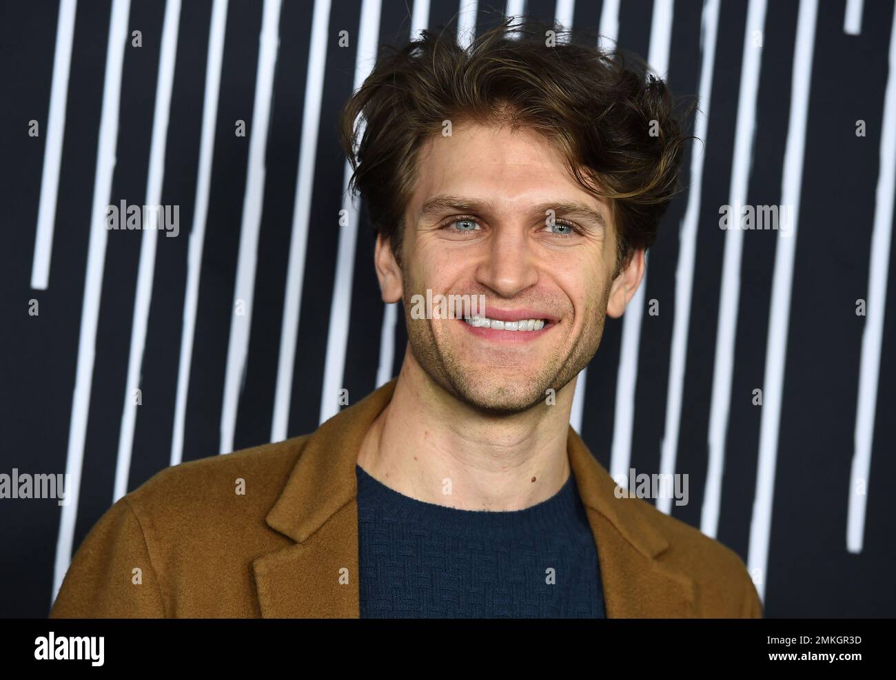 Keegan Allen arrives at the Los Angeles premiere of "The Umbrella ...