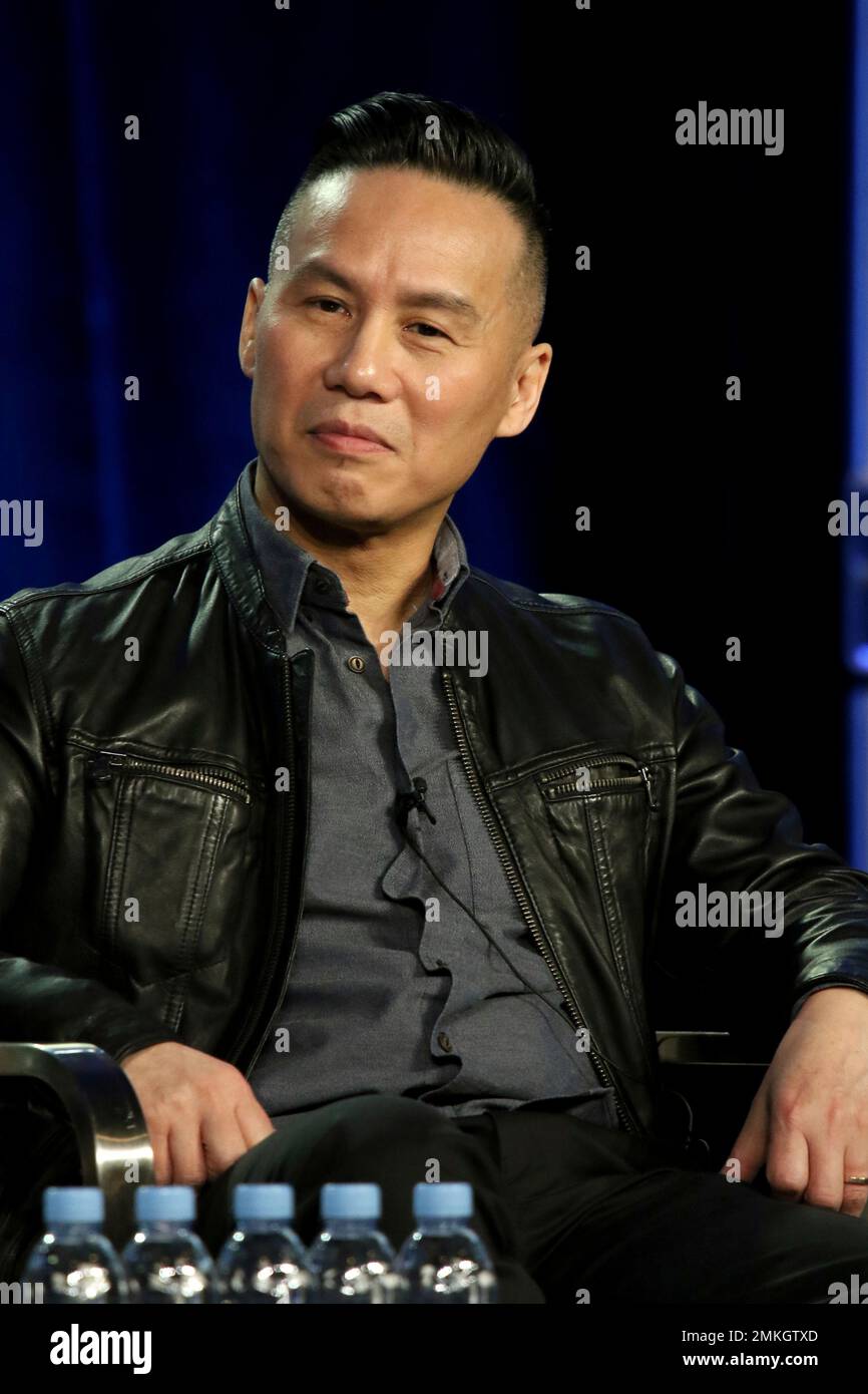 BD Wong participates in the "CNN Headline News" panel during the HLN ...