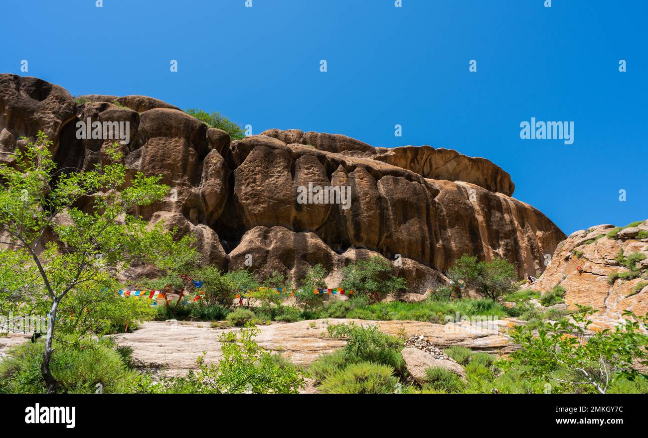 Inner Mongolia left flag of bahrain Stock Photo - Alamy