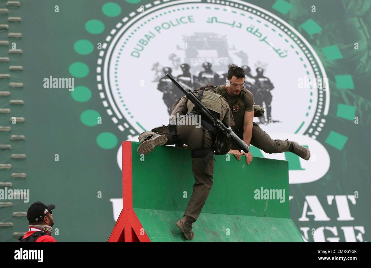 EKO Cobra, a police tactical unit from Austria competes during the UAE ...