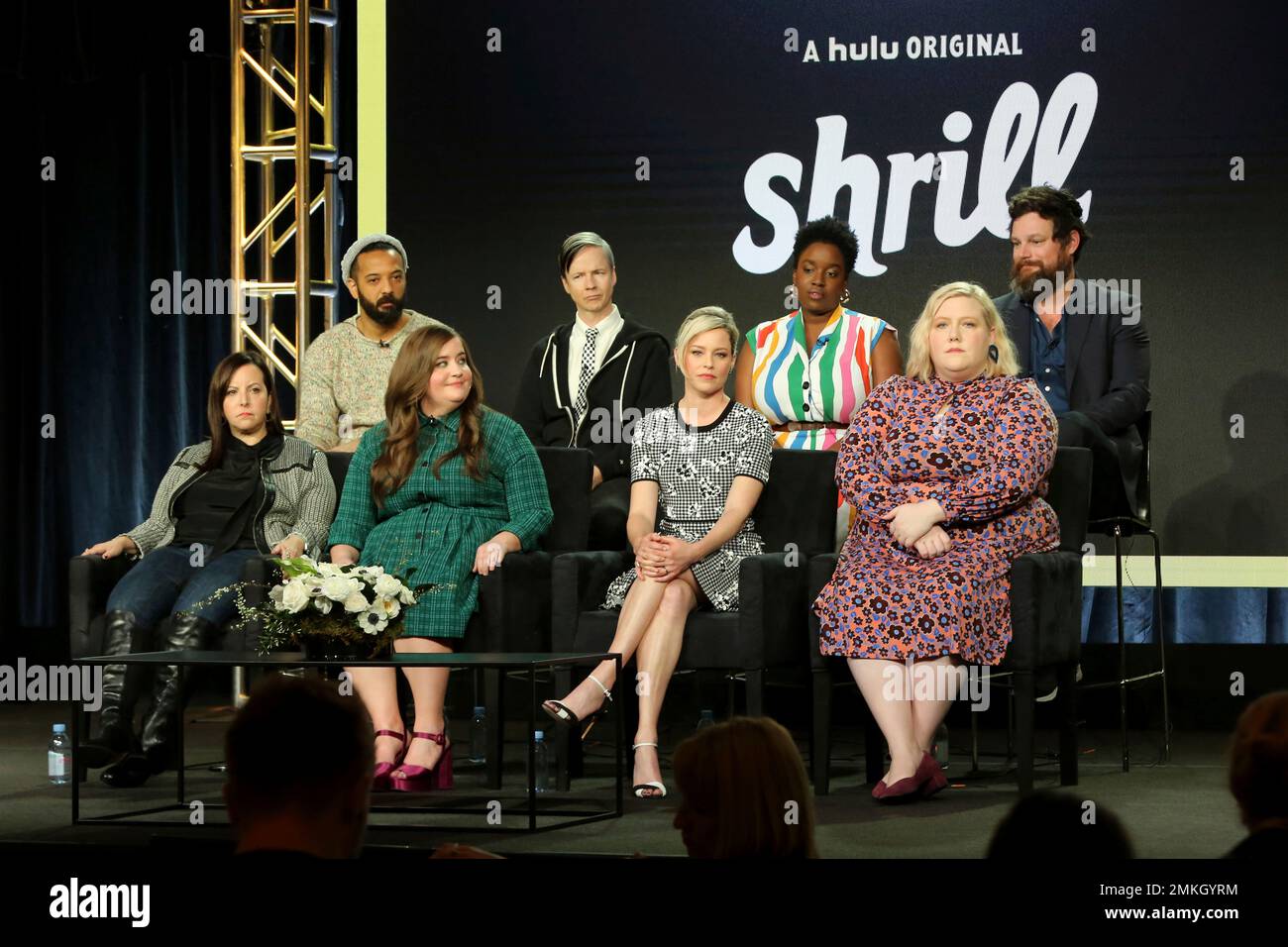 Ali Rushfield, from left, Ian Owens, Aidy Bryant, John Cameron Mitchell ...