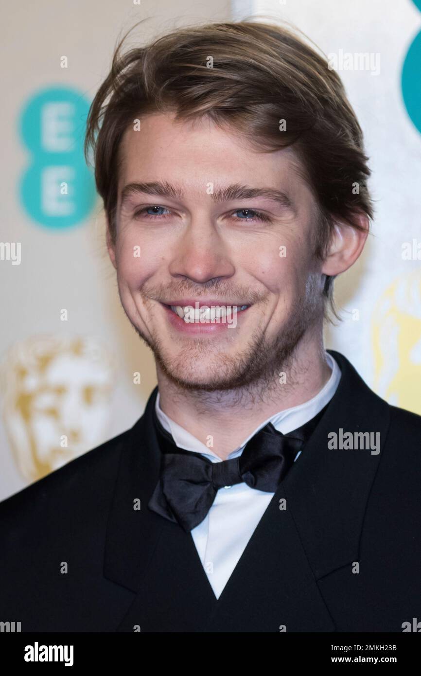 Joe Alwyn poses for photographers upon arrival at the BAFTA Film Awards ...