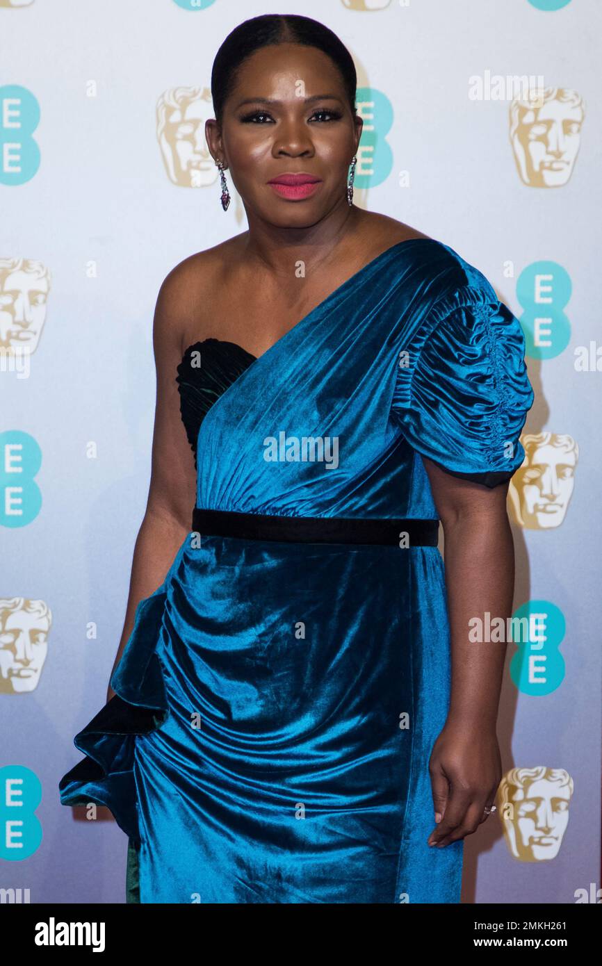 Editor Funmi Fetto poses for photographers upon arrival at the BAFTA ...
