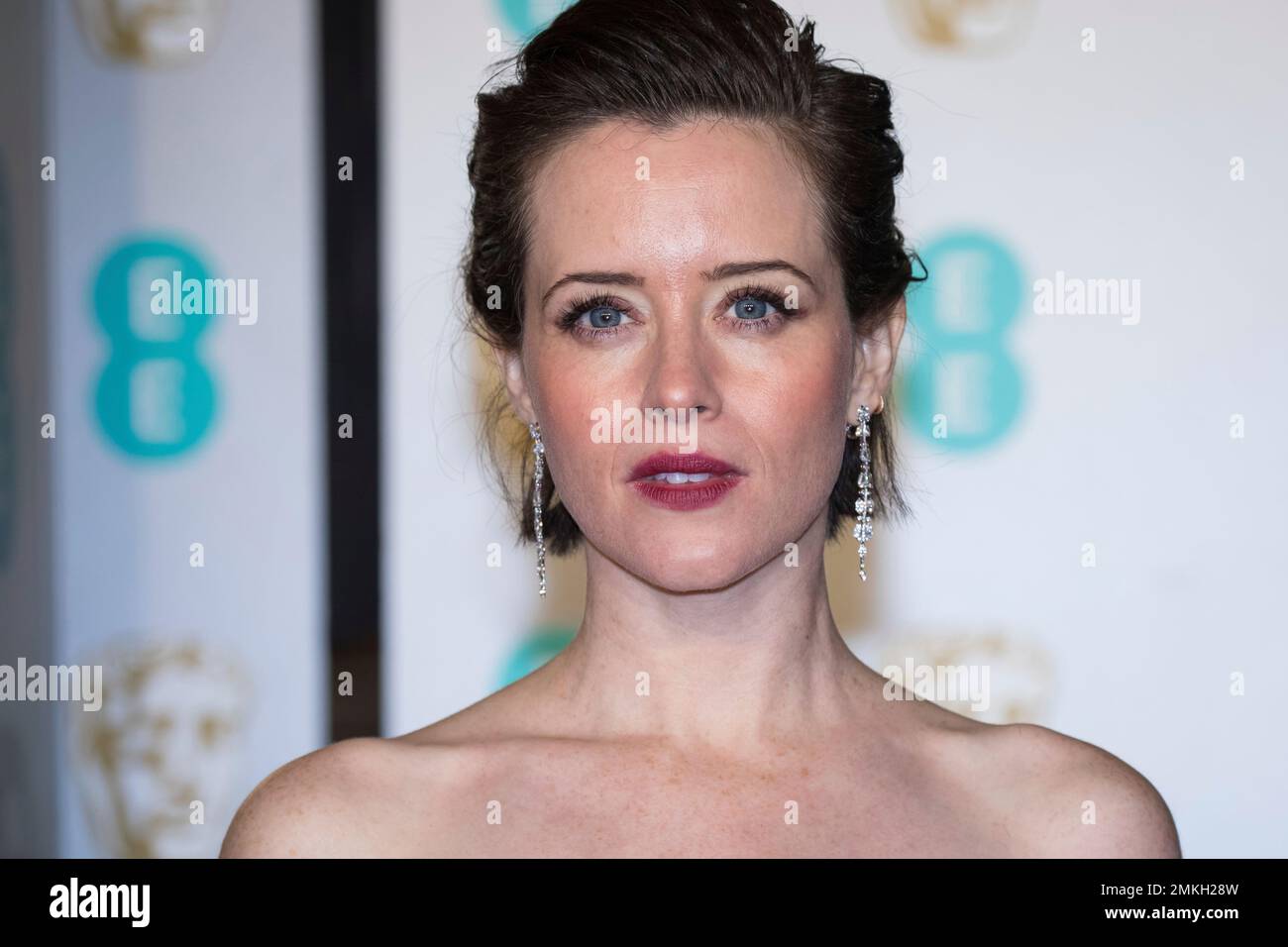 Claire Foy poses for photographers upon arrival at the BAFTA Film ...