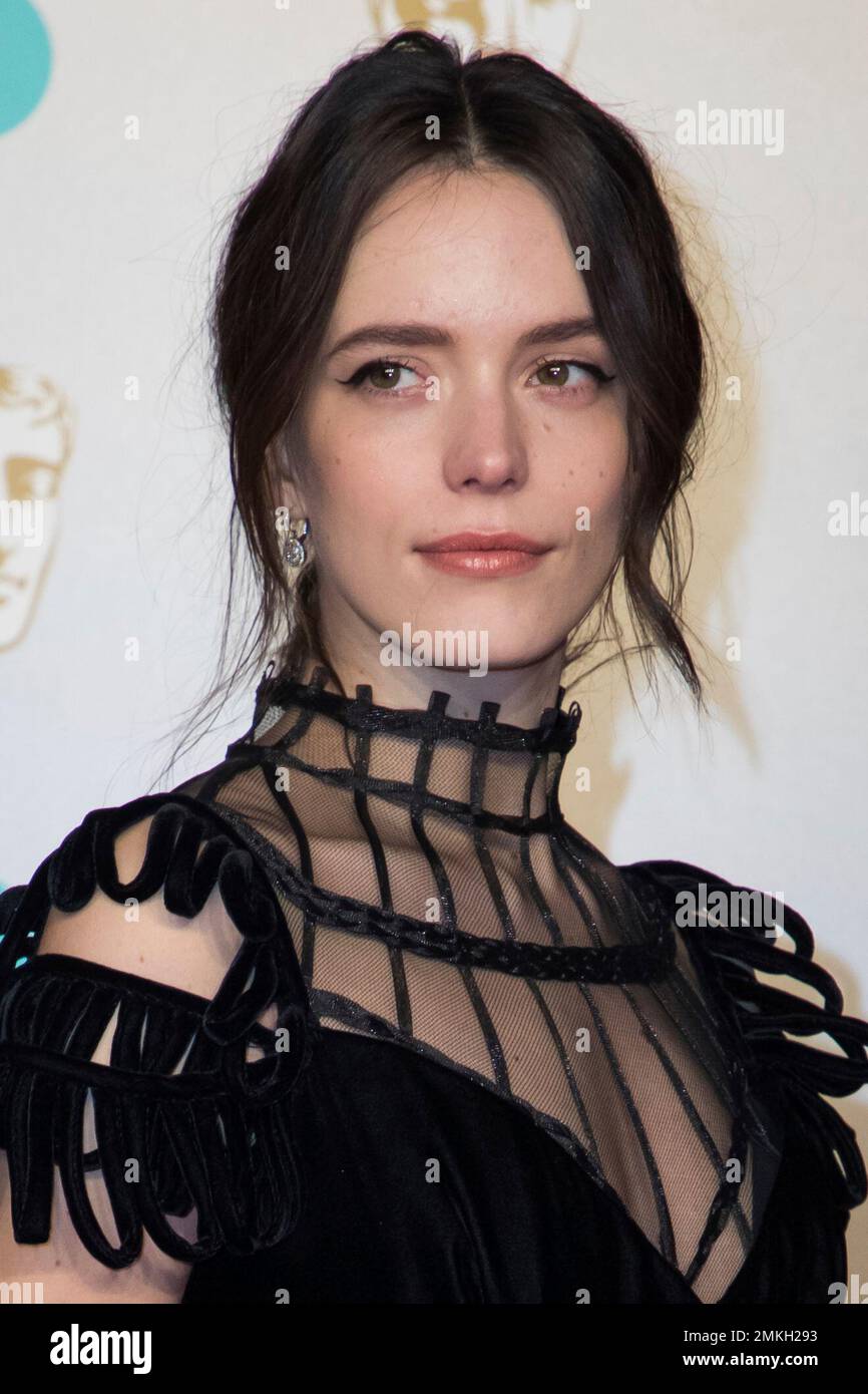Stacy Martin poses for photographers upon arrival at the BAFTA Film ...