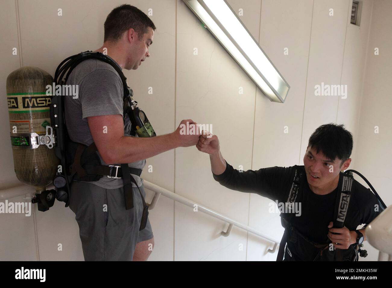 Capt. Jacob Taylor, 459th Airlift Squadron UH-1N pilot, cheers on ...