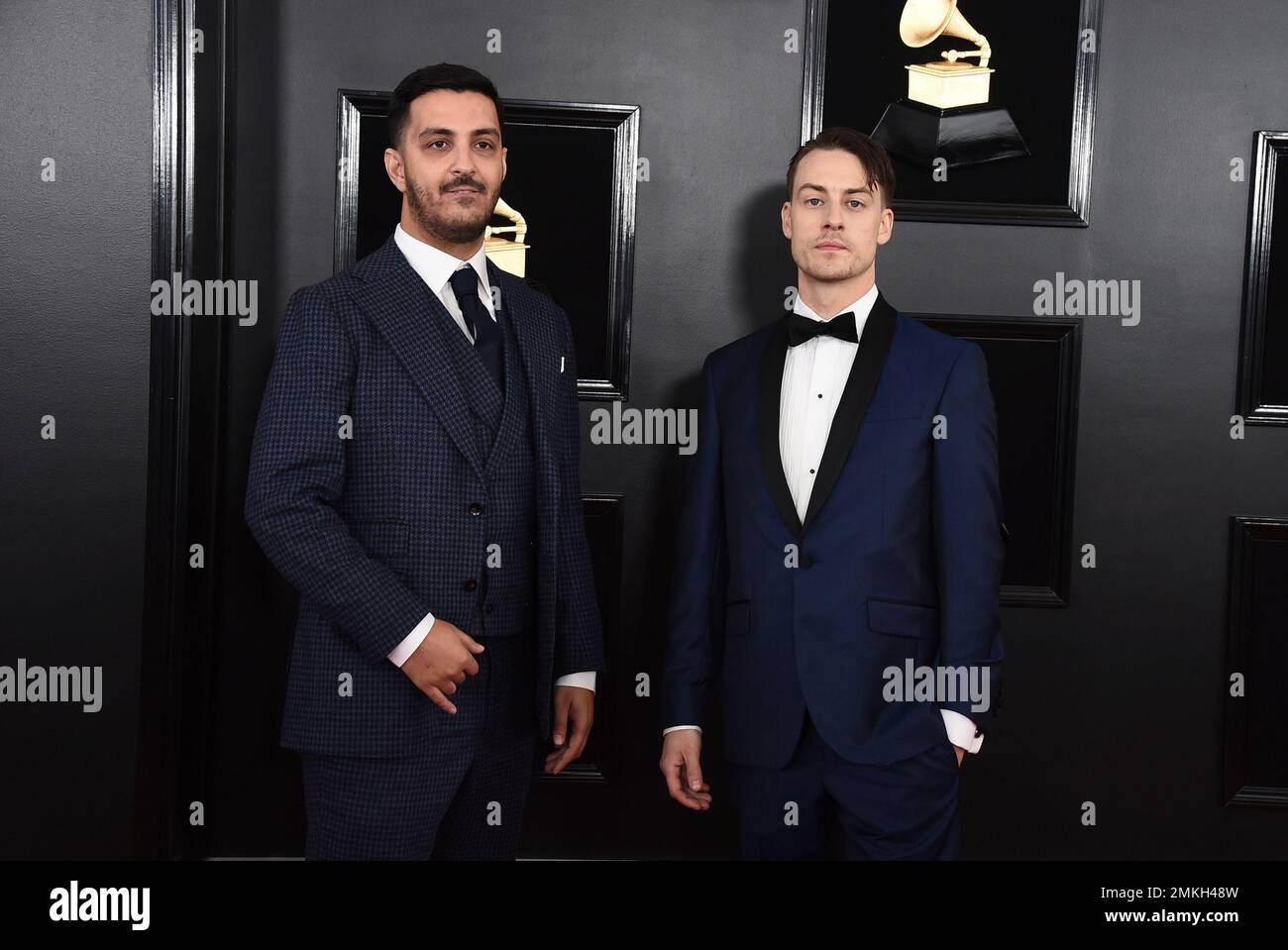 Rami Dawod, left, and Jacob Olofsson, of Jarami, arrive at the 61st ...