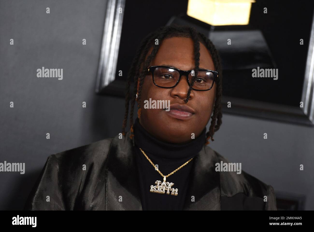 Tay Keith arrives at the 61st annual Grammy Awards at the Staples ...