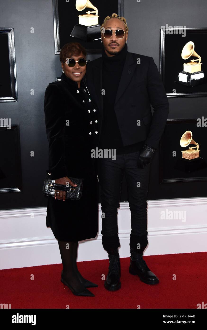 Future, right, and his mother Stephanie Jester arrive at the 61st ...