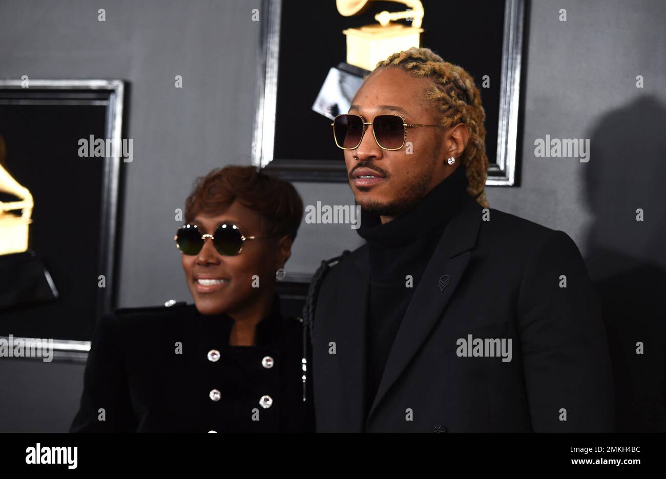 Future, right, and his mother Stephanie Jester arrive at the 61st ...