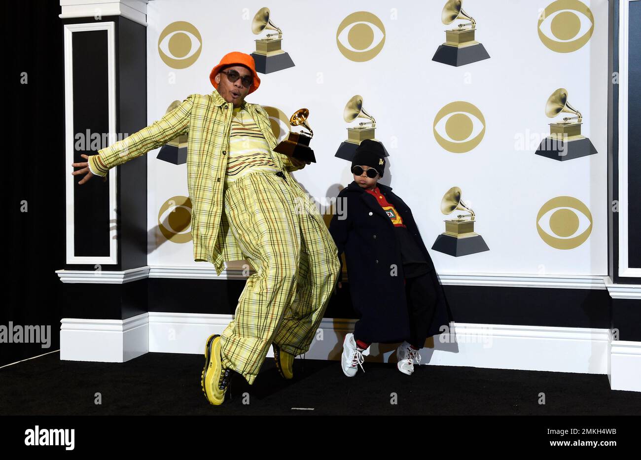 Anderson .Paak, left, winner of the award for best rap performance for ...