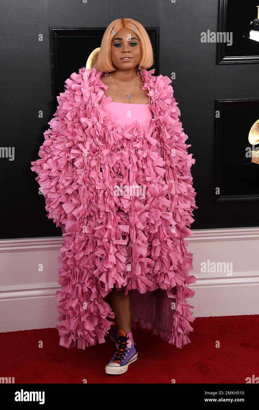 Tayla Parx arrives at the 61st annual Grammy Awards at the Staples ...
