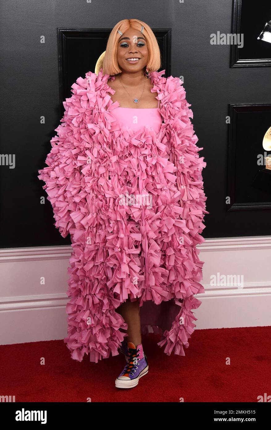 Tayla Parx arrives at the 61st annual Grammy Awards at the Staples ...