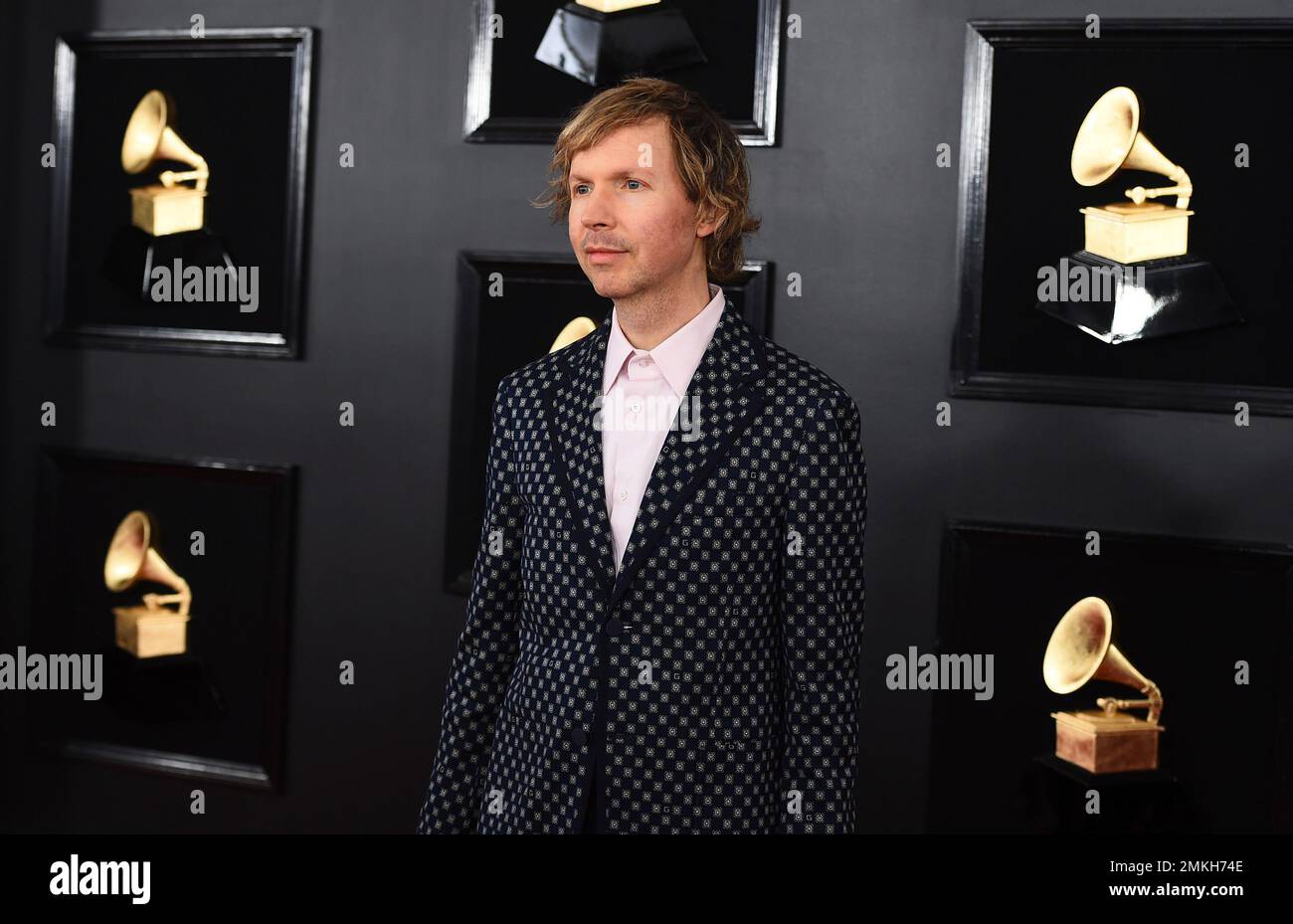 Beck arrives at the 61st annual Grammy Awards at the Staples Center on ...