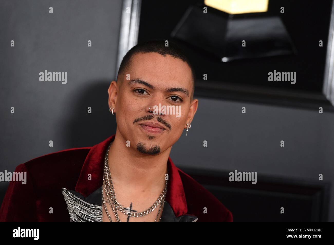 Evan Ross arrives at the 61st annual Grammy Awards at the Staples ...