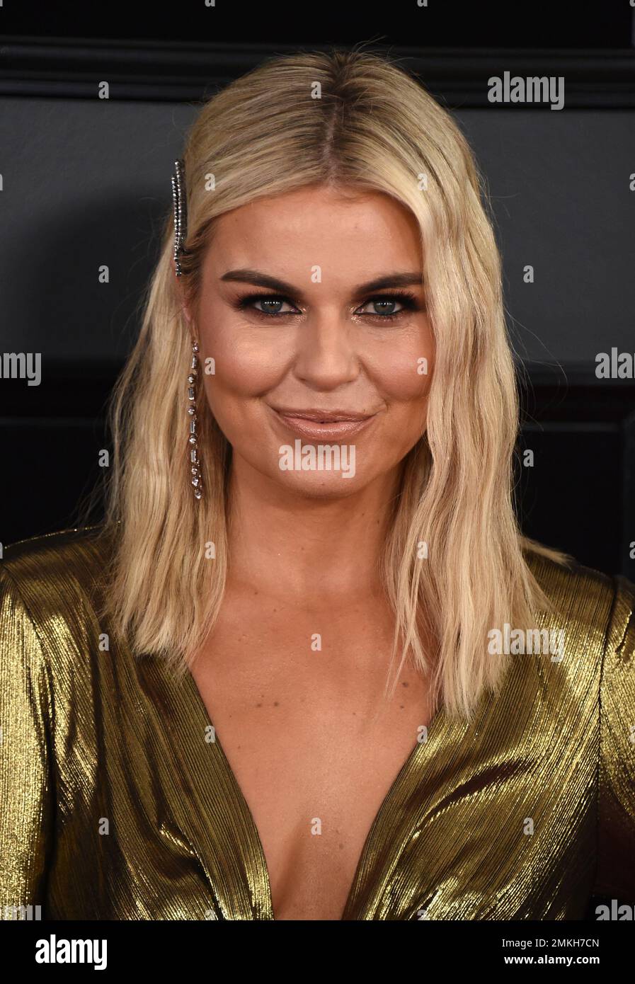 Tanya Rad arrives at the 61st annual Grammy Awards at the Staples ...