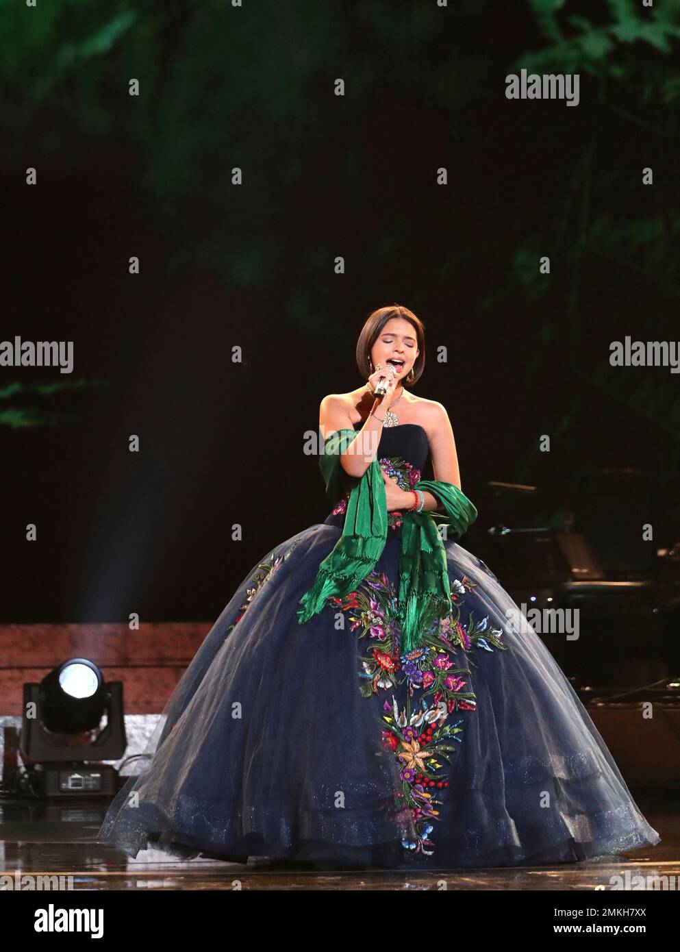 Angela Aguilar performs "La Llorona" at the 61st annual Grammy Awards ...