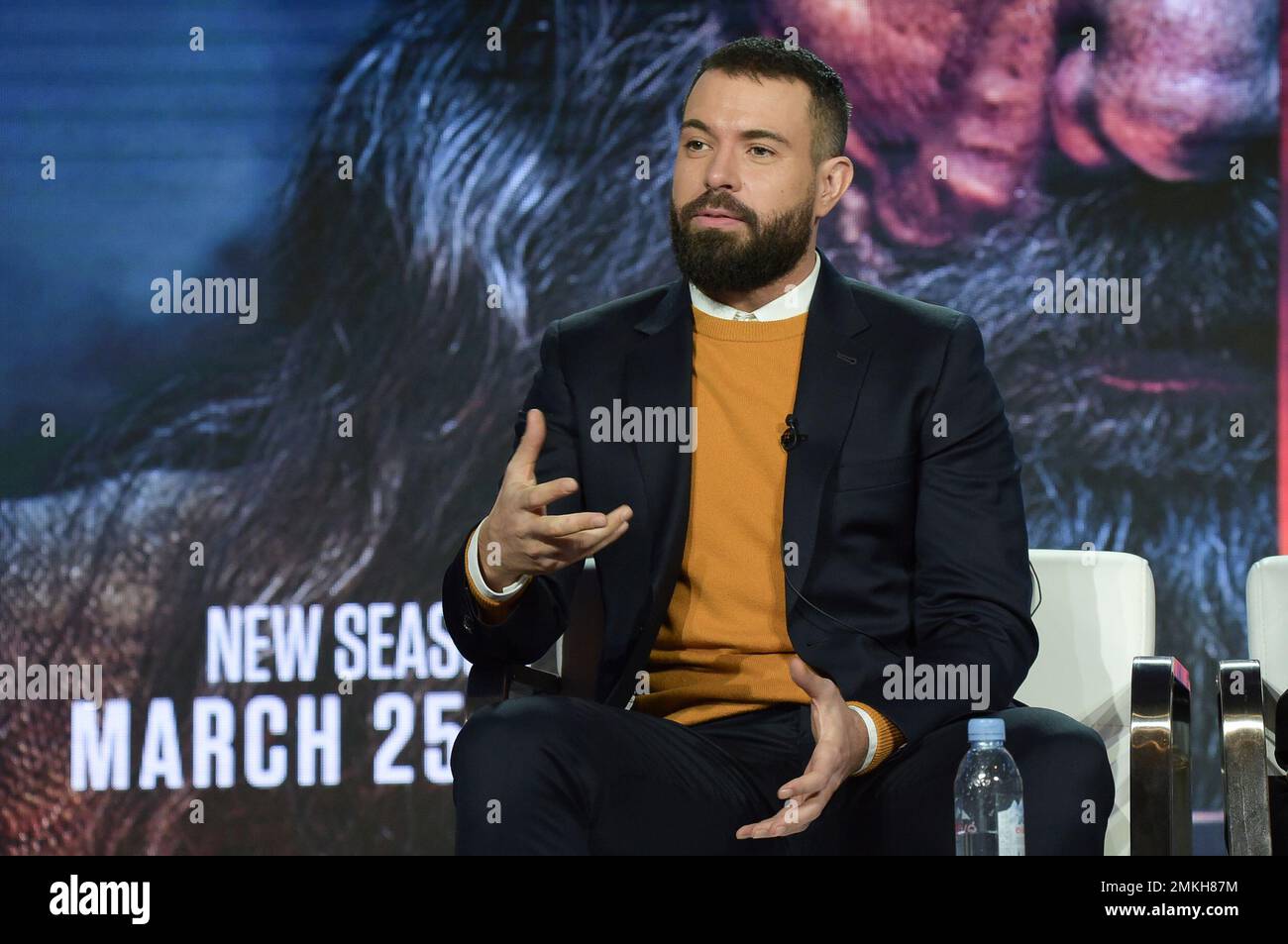 Tom Cullen participates in the "Knightfall" panel during the History ...