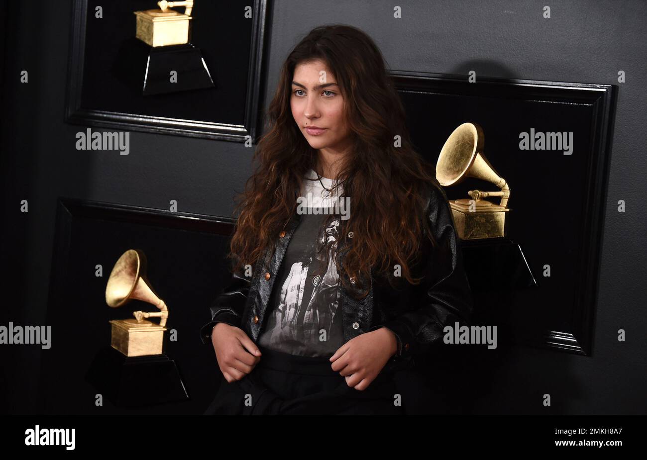 Toni Cornell arrives at the 61st annual Grammy Awards at the Staples ...