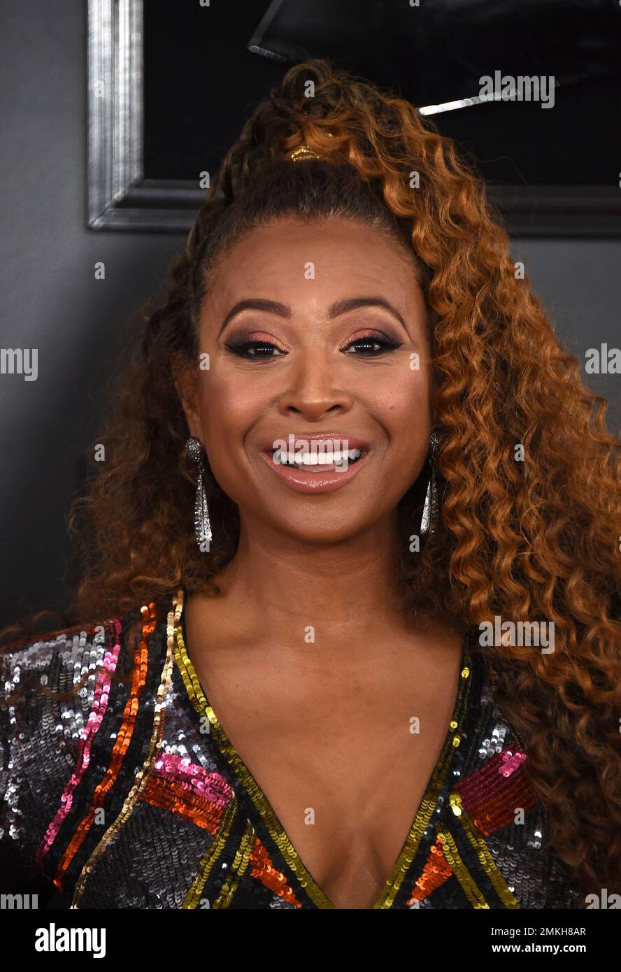Tanika Ray arrives at the 61st annual Grammy Awards at the Staples ...