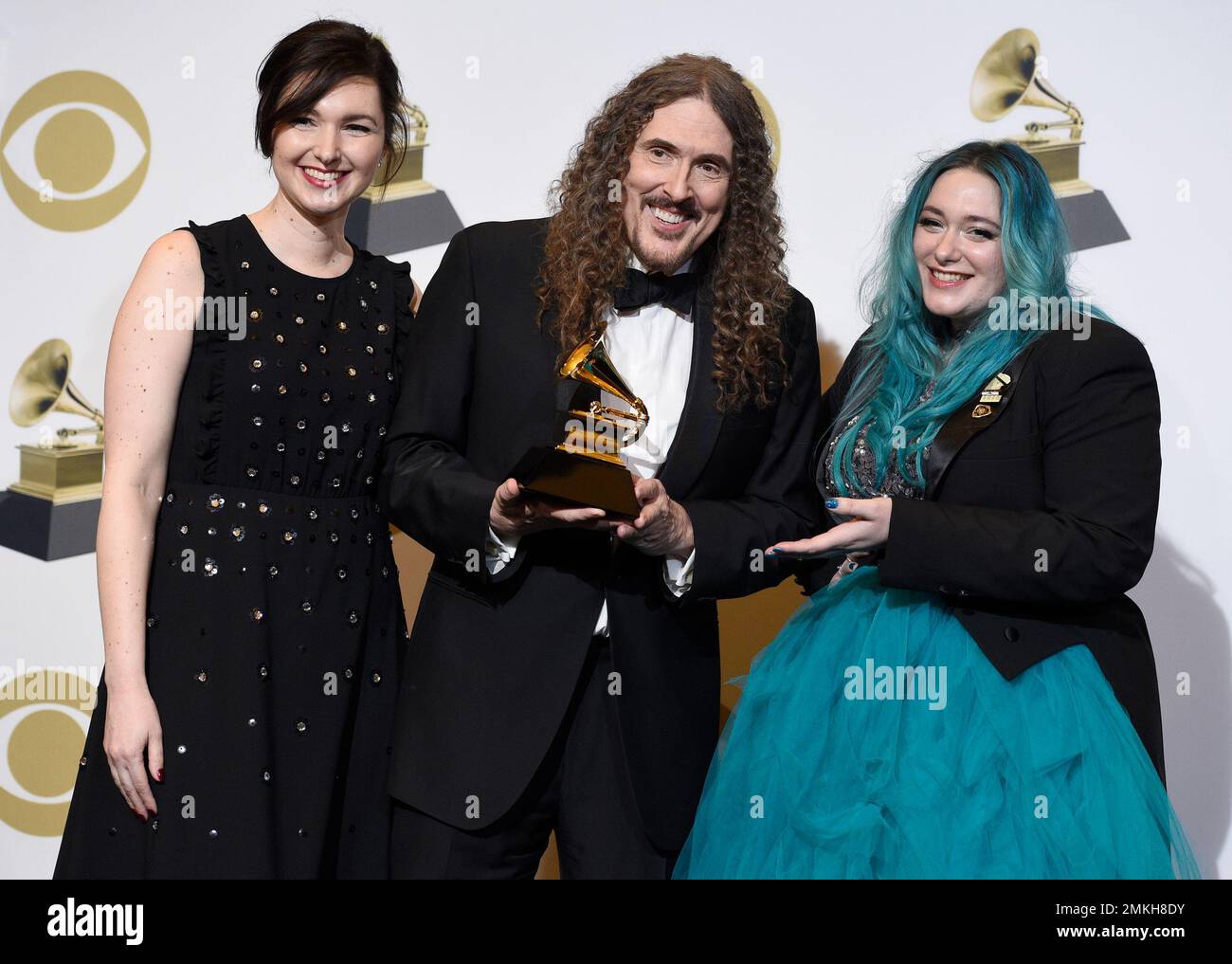 Meghan Foley, from left, "Weird Al" Yankovic and Annie Stoll pose in ...