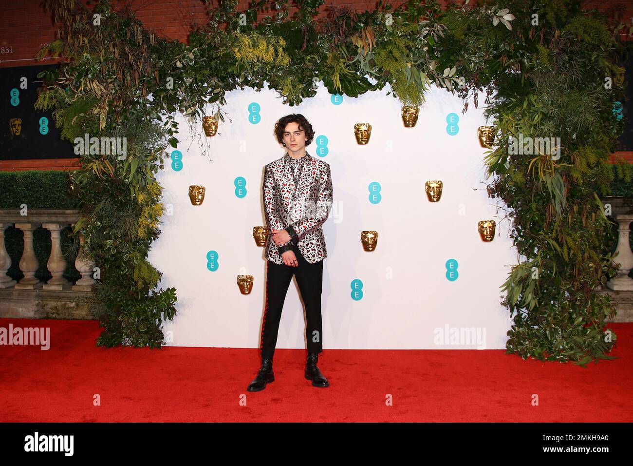 Actor Timothee Chalamet poses for photographers upon arrival at the ...