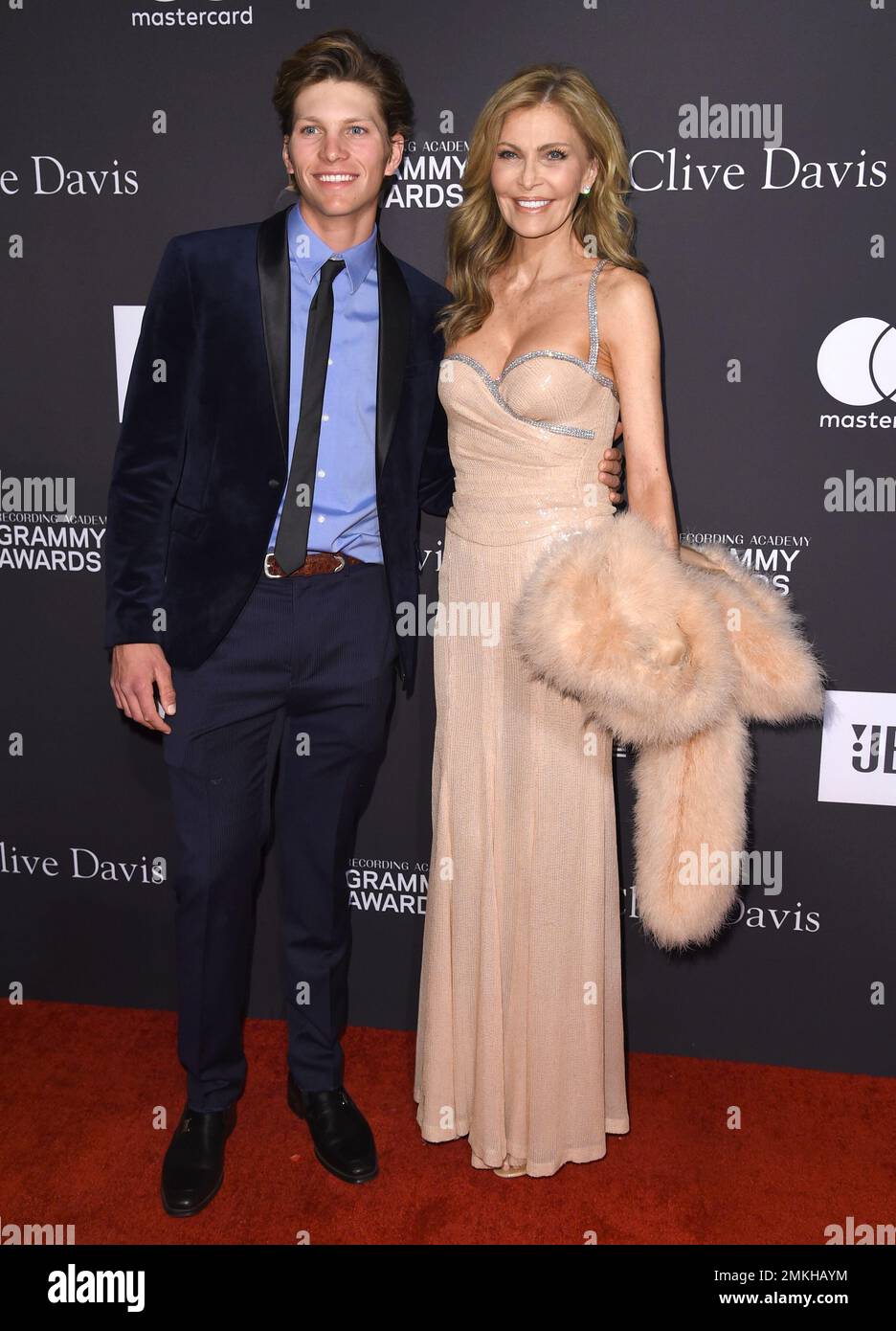 Chance King, left, and Shawn King arrive at the Pre-Grammy Gala And ...