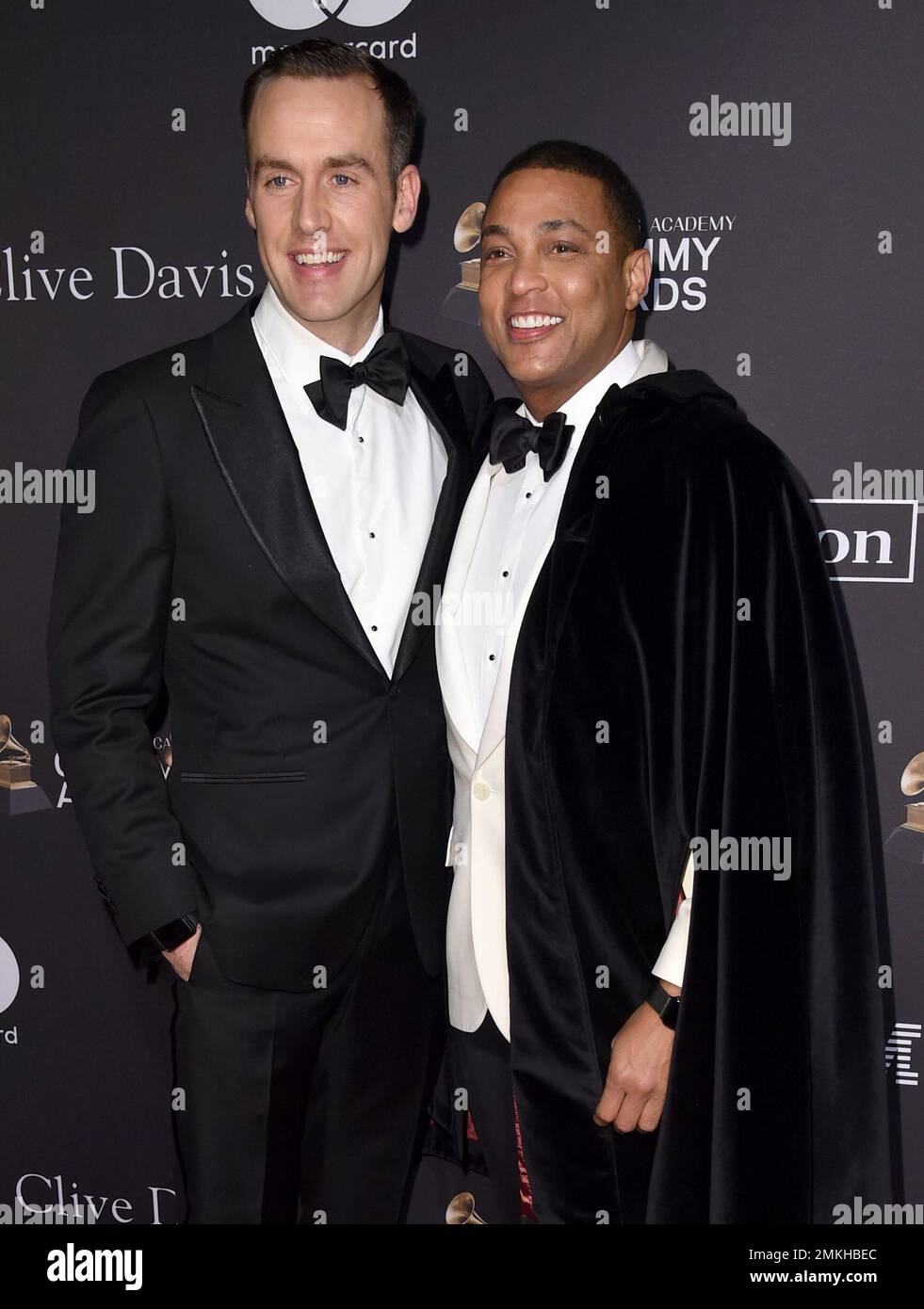 Don Lemon, right, and Tim Malone arrive at the Pre-Grammy Gala And ...