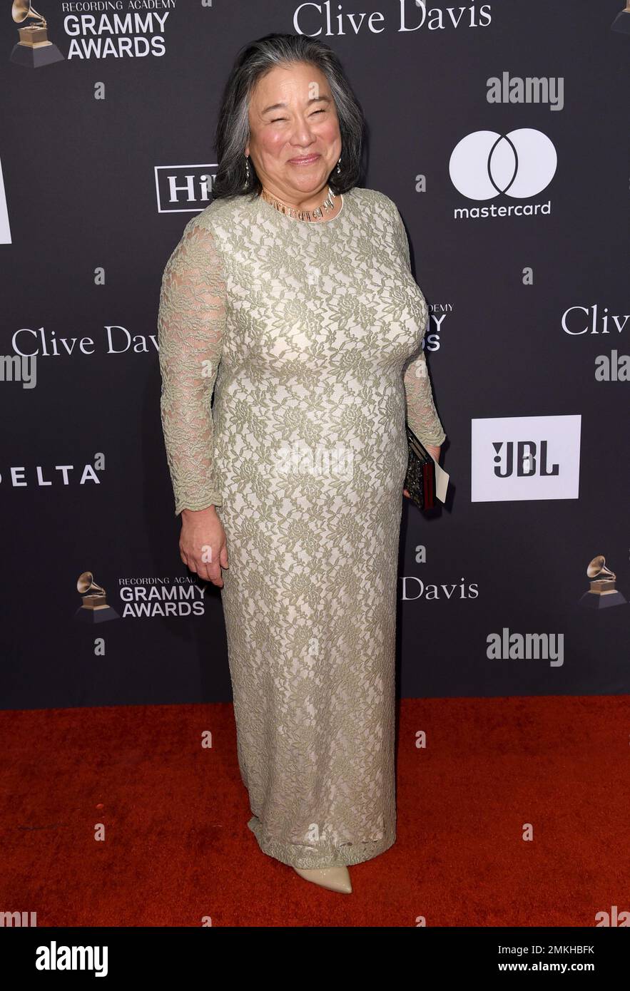 Tina Chen arrives at the Pre-Grammy Gala And Salute To Industry Icons ...