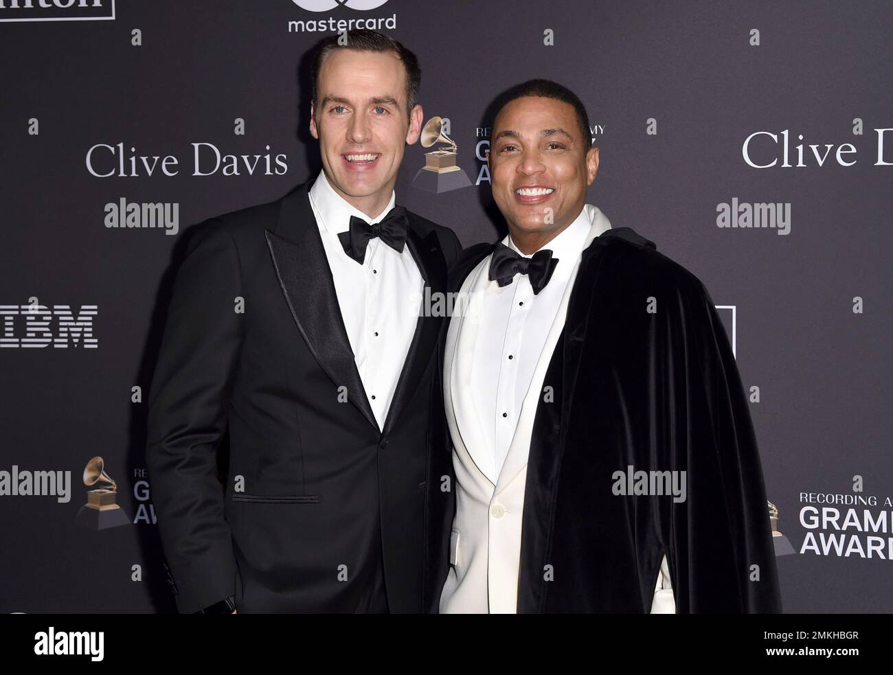Don Lemon, right, and Tim Malone arrive at the Pre-Grammy Gala And ...