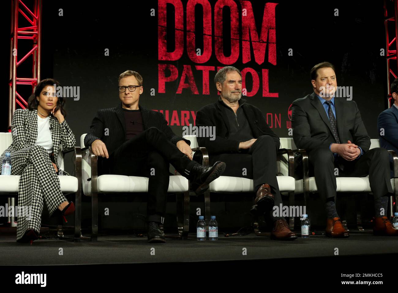 Diane Guerrero, from left, Alan Tudyk, Timothy Dalton and Brendan ...