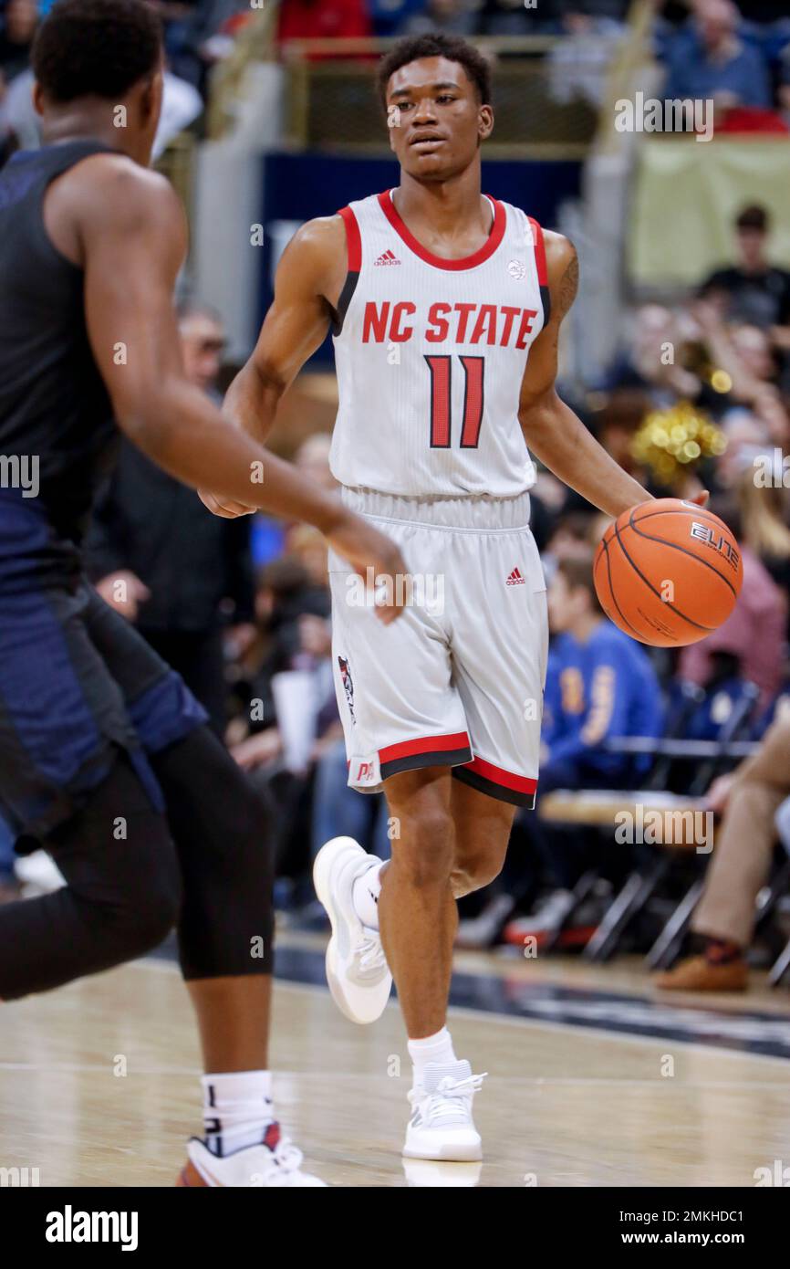 North Carolina State's Markell Johnson (11) plays against Pittsburgh's ...