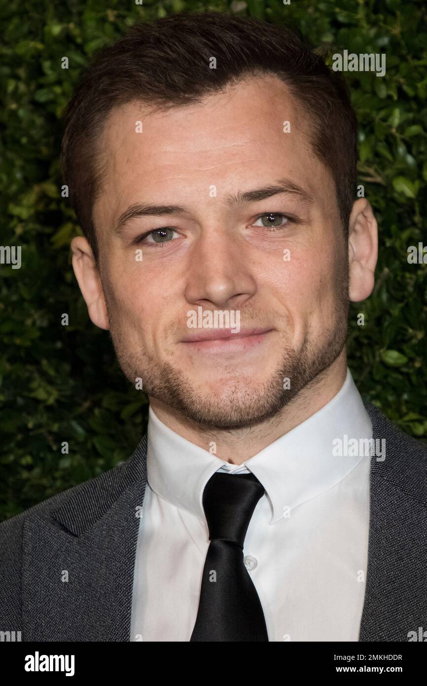 Actor Taron Egerton poses for photographers upon arrival at the Finch ...