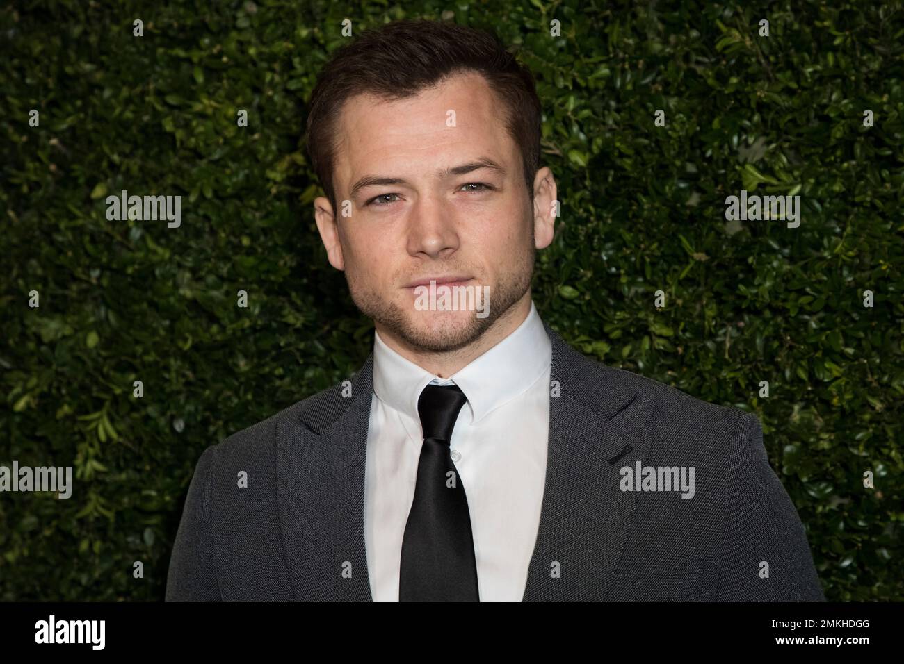 Actor Taron Egerton poses for photographers upon arrival at the Finch ...
