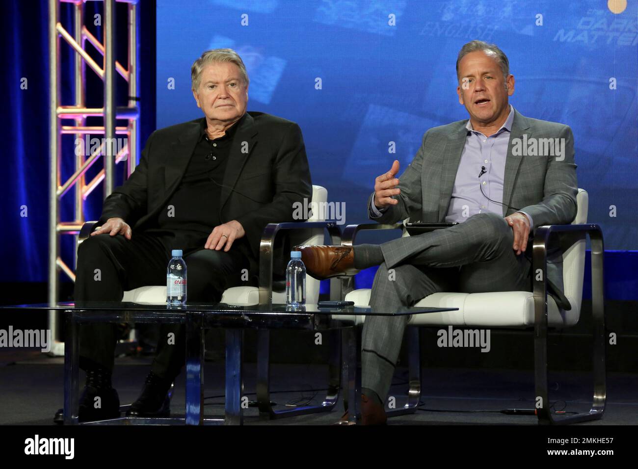 John Hendricks, left, and Clint Stinchcomb participate in the Executive ...