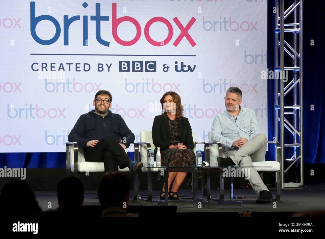 Shaun Pye, from left, Clelia Mountford and Shane Allen participate in ...