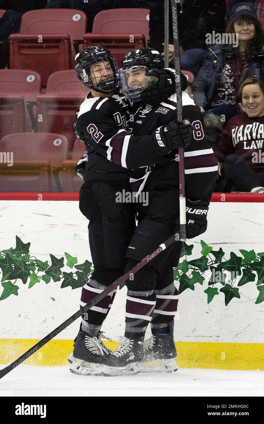 Union College forward Anthony Rinaldi (8) celebrates his goal with ...