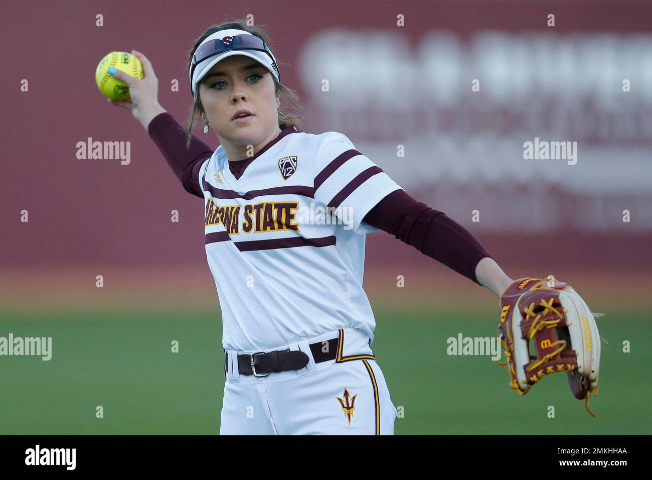 Arizona State Skylar McCarty during an NCAA softball game against ...