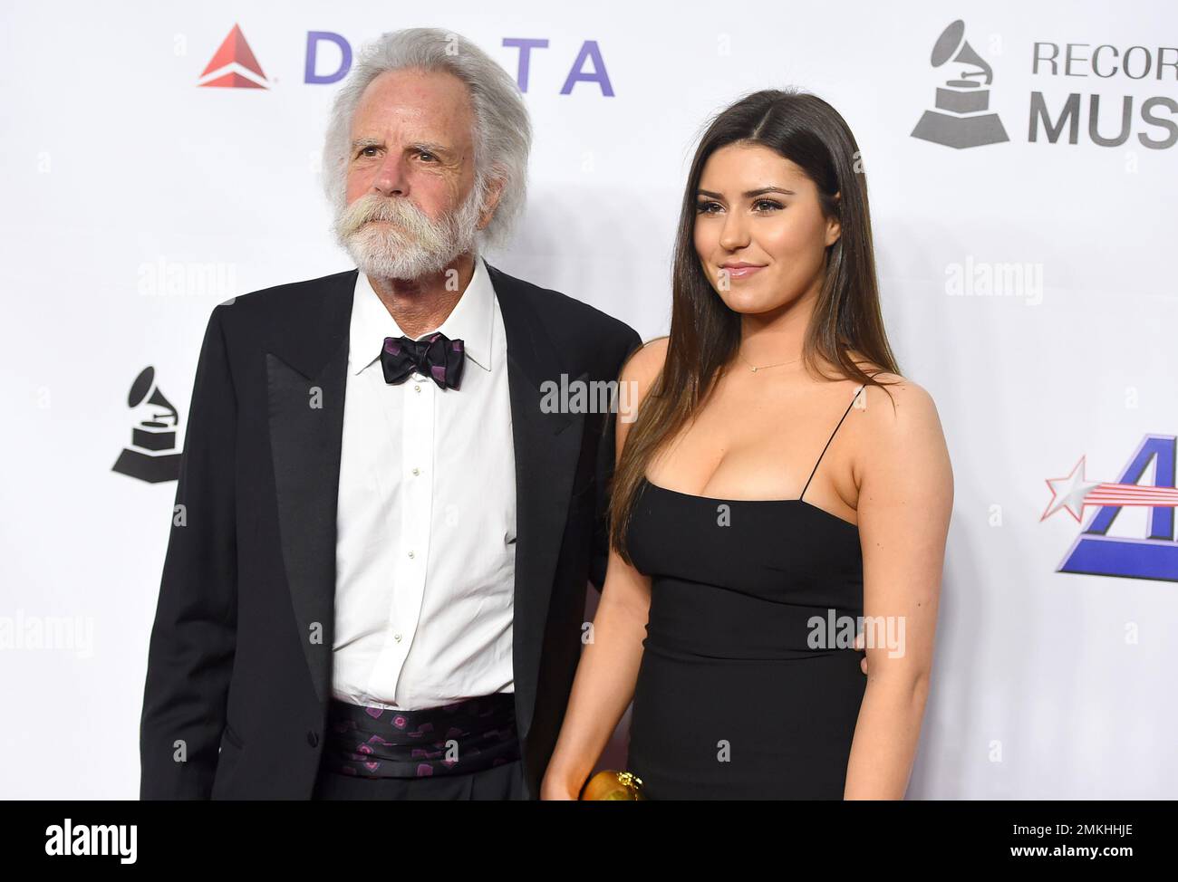 Bob Weir, left, and Monet Weir arrives at MusiCares Person of the Year ...