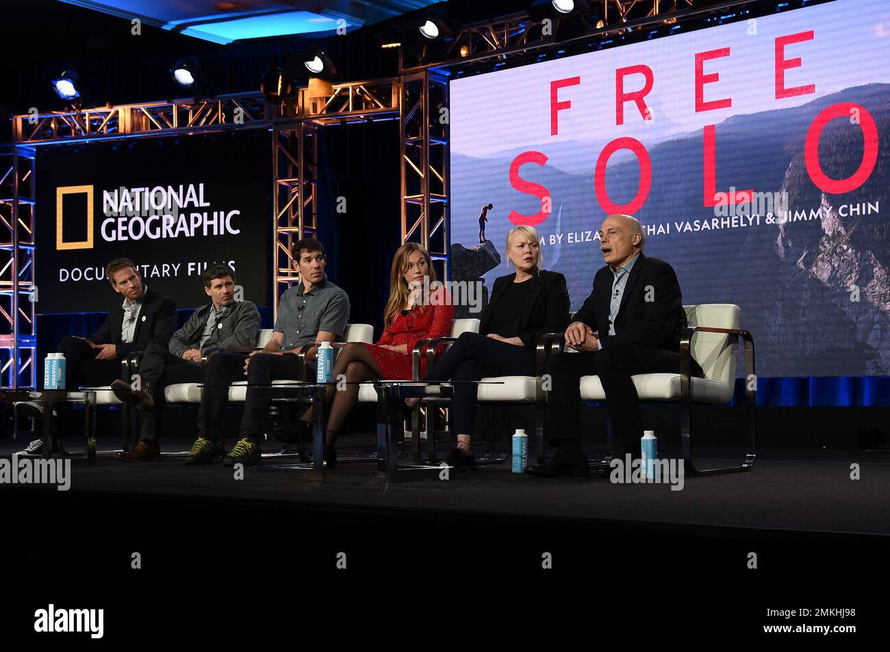 Clair Popkin, from left, Mikey Schaefer, Alex Honnold, Sanni McCandless ...