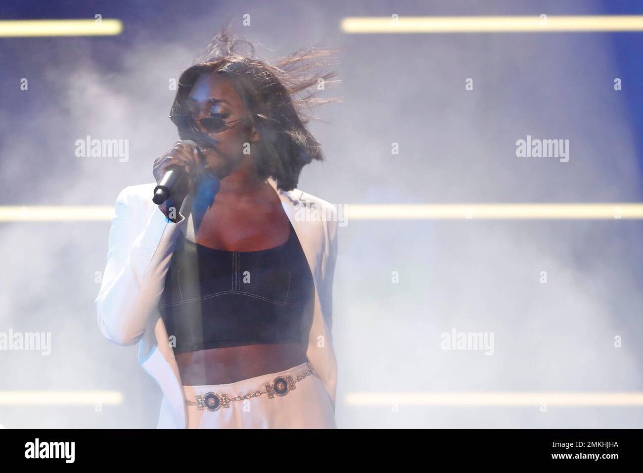 French singer Aya Nakamura performs on stage during the 34th Victoires ...