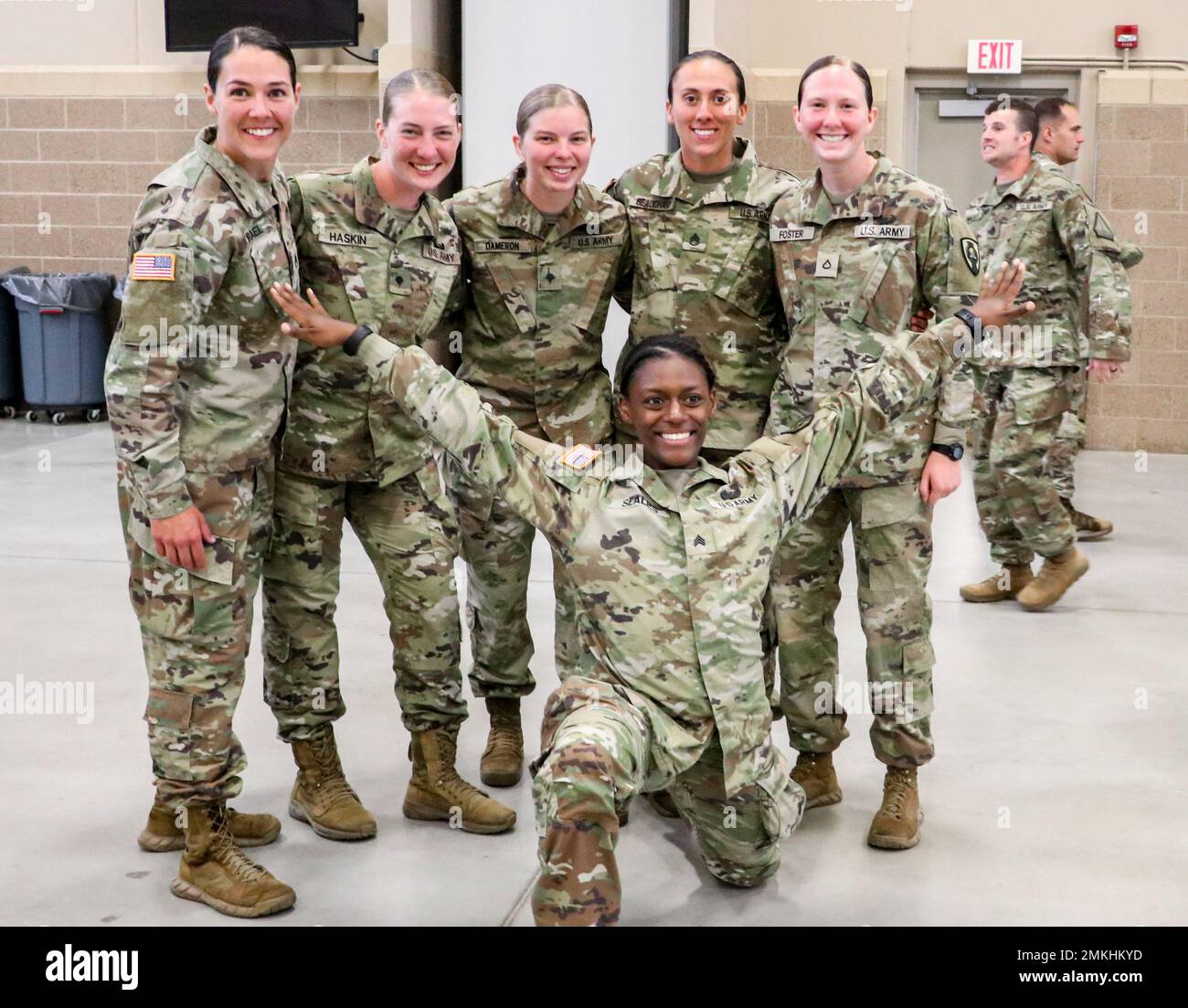 All six females Soldiers who earned their Air Assault badges on ...