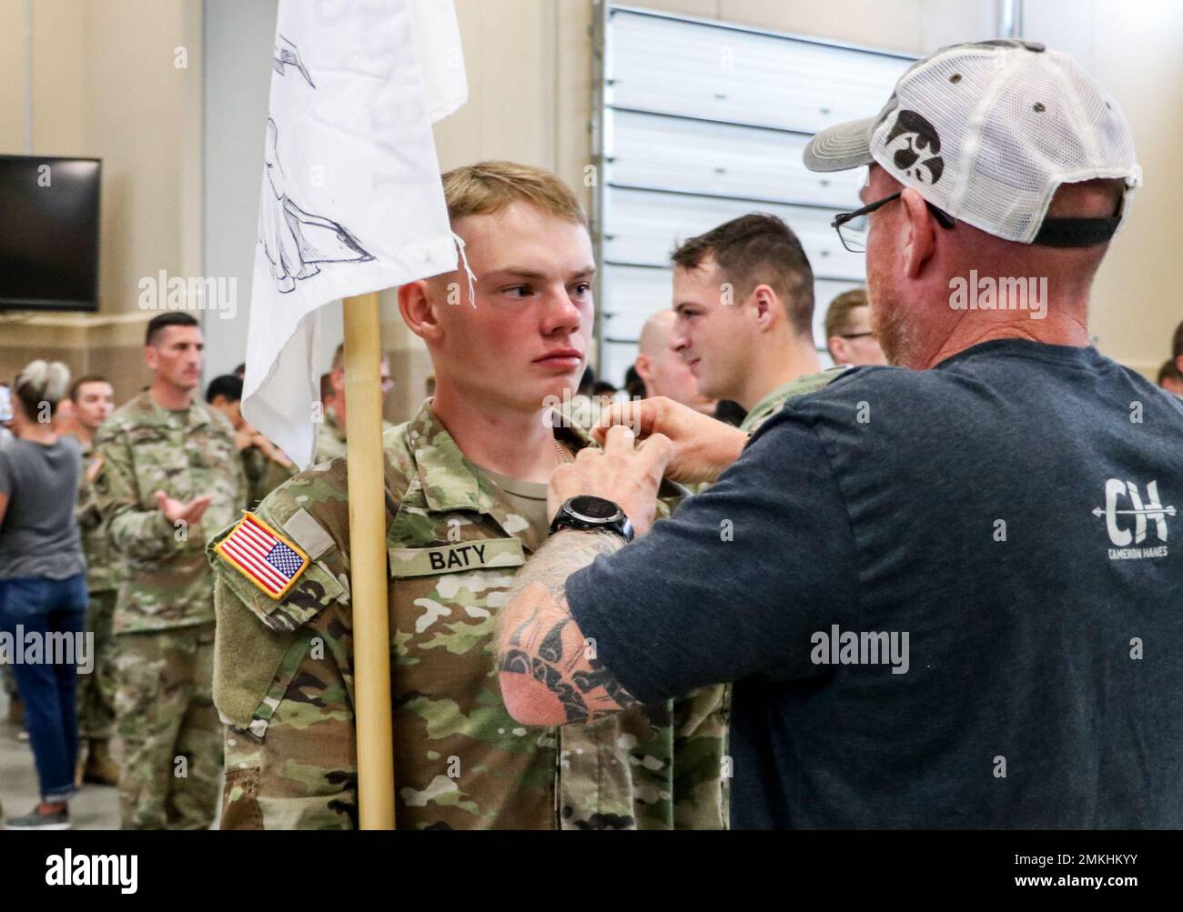 Pfc. Jackson Baty, a Tiffin, Iowa, native and Iowa Army National Guard ...