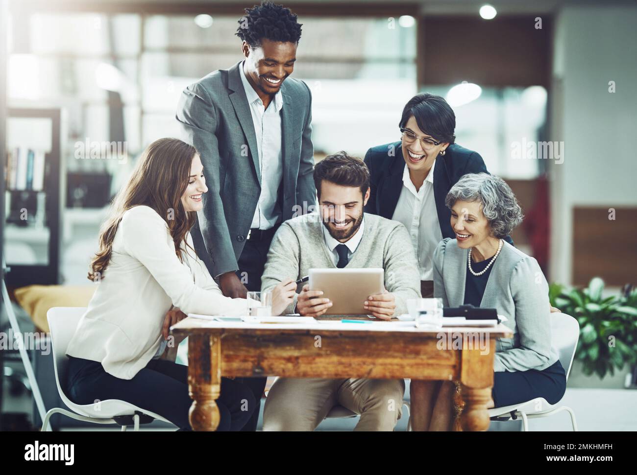 We are the qualified professionals. a corporate business team having a ...