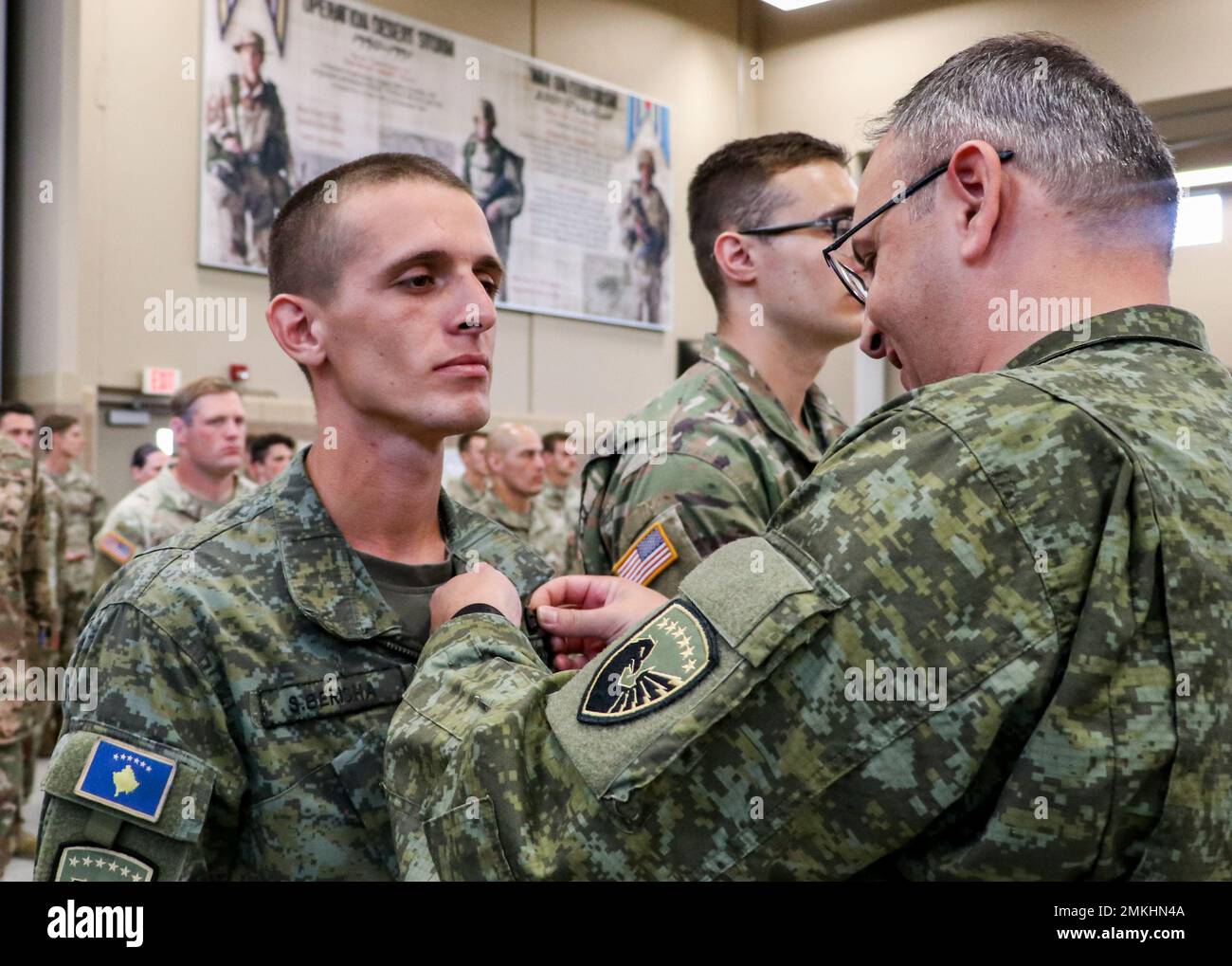 Pvt. Sead Berisha, a psychological operations soldier with the Kosovo ...