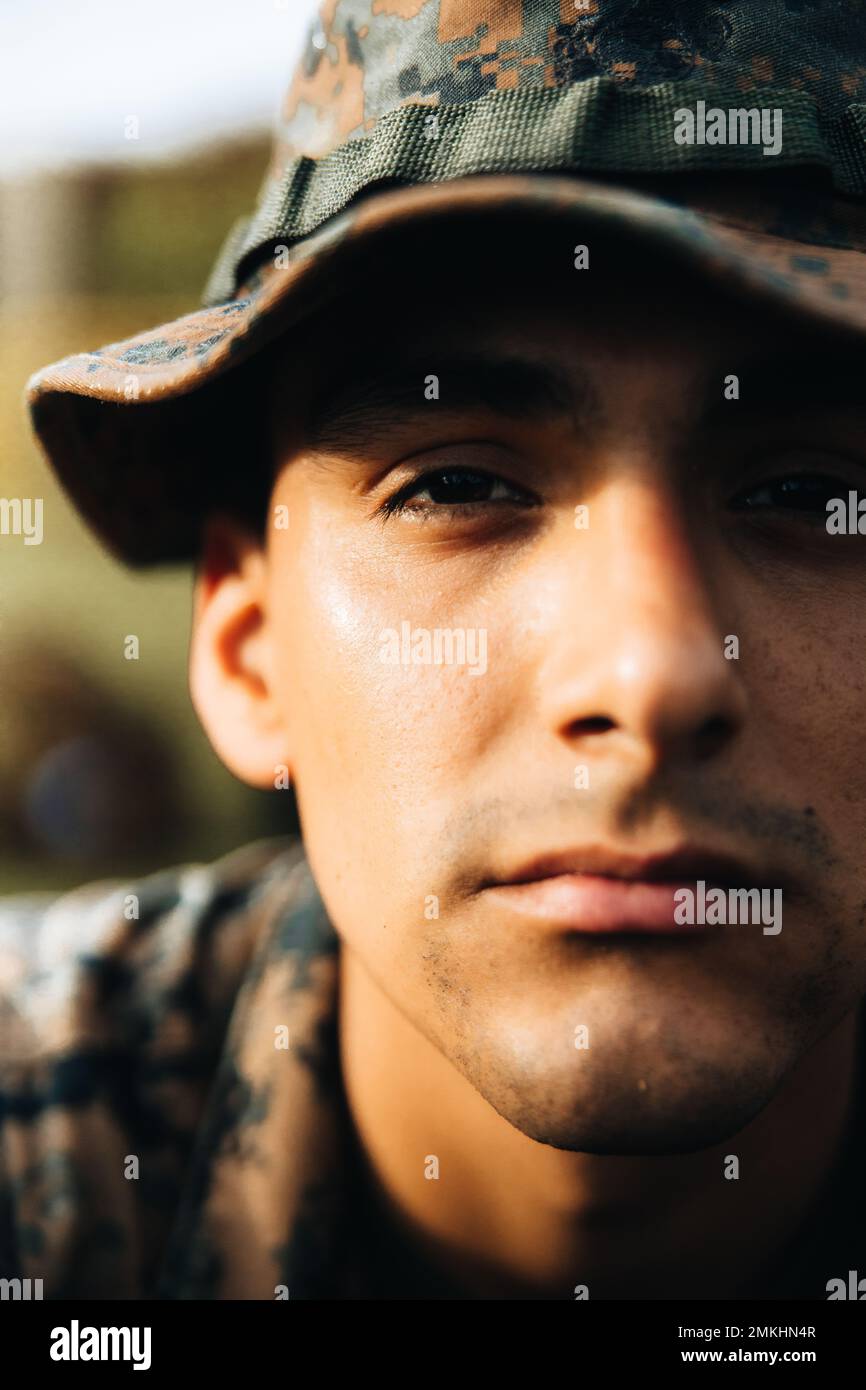 U.S. Marine Corps Sgt. Ricardo Camacho, a color sergeant with 3d Marine ...