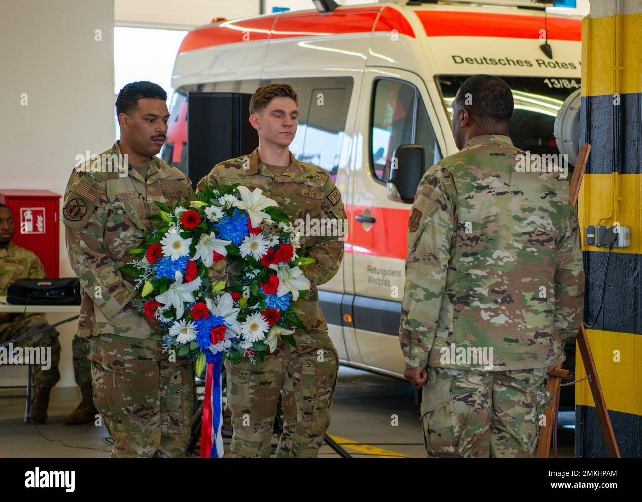 U.S. Air Force Brig. Gen. Otis C. Jones, right, 86th Airlift Wing ...