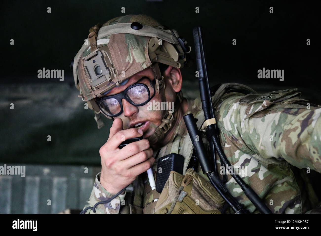U.S. Army 1st Lt. Robert Powell assigned to the 173rd Infantry Brigade ...
