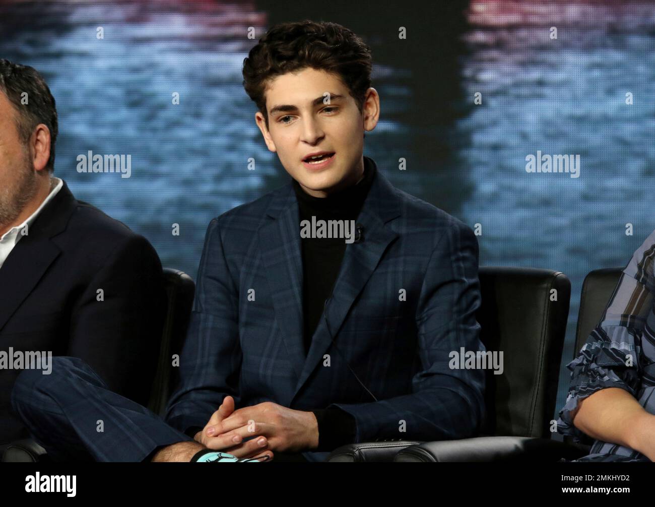 David Mazouz participates in the "Gotham" panel during the FOX ...